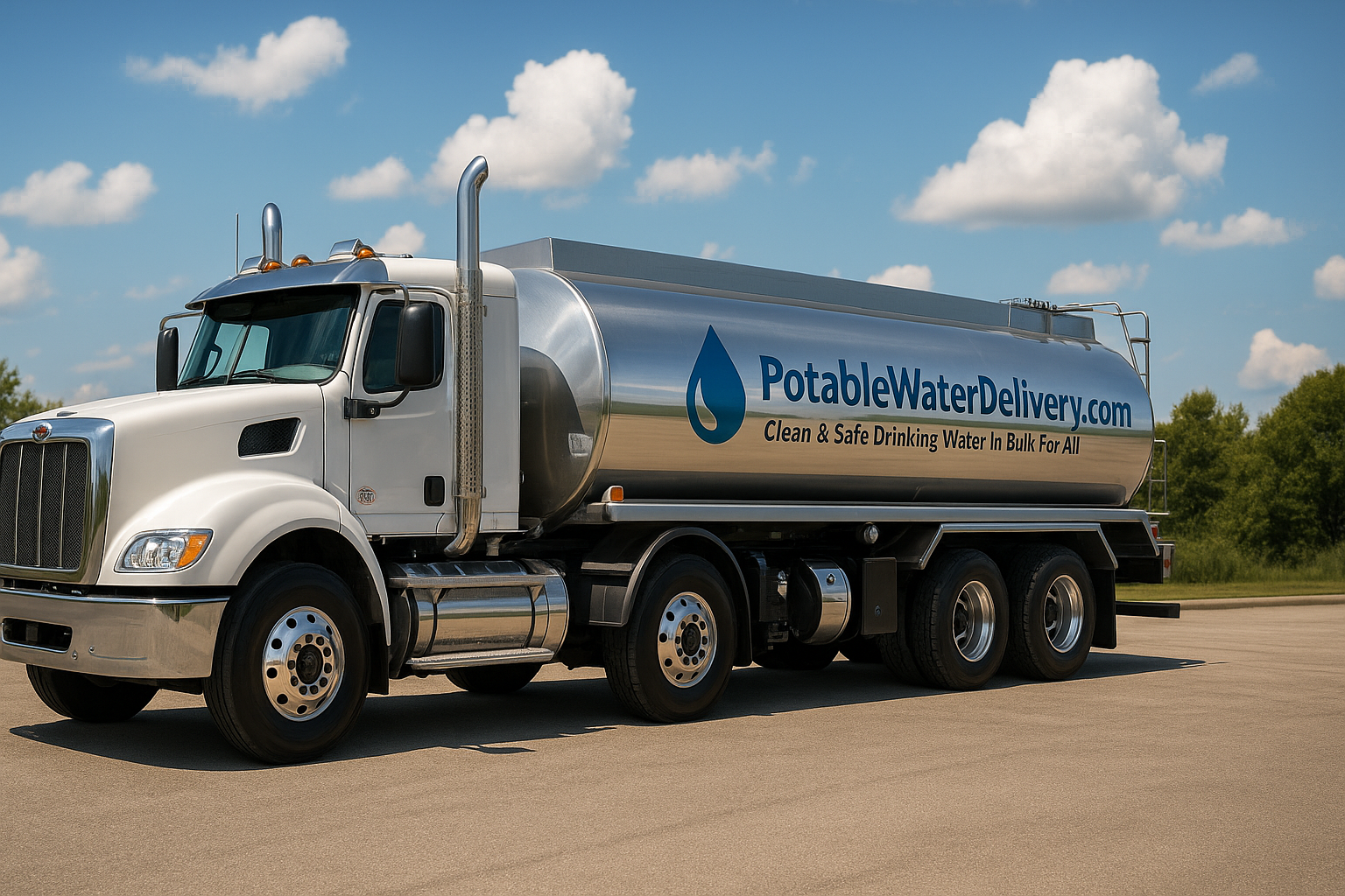 Potable Water Trucks | Safe Drinking Water Delivery In Bulk